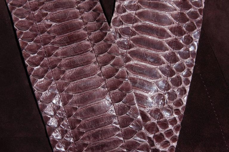 TOM FORD for GUCCI F/W 2004 PYTHON SUEDE LEATHER JACKET IT.42 at ...