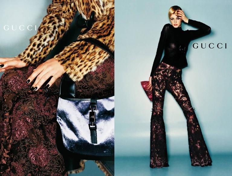 New Tom Ford for Gucci AD F/W 1999 Super Rare Hot and Sexy Lace Silk ...