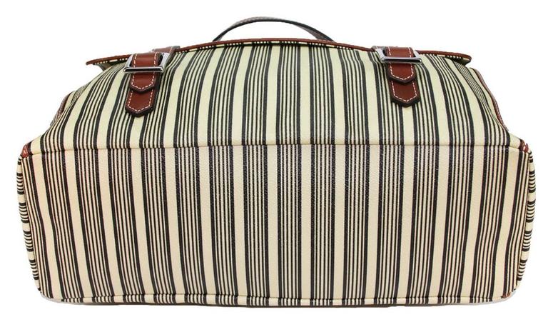 New ETRO Satchel Messenger Tropical Images Coated Canvas Top Hand Bag ...