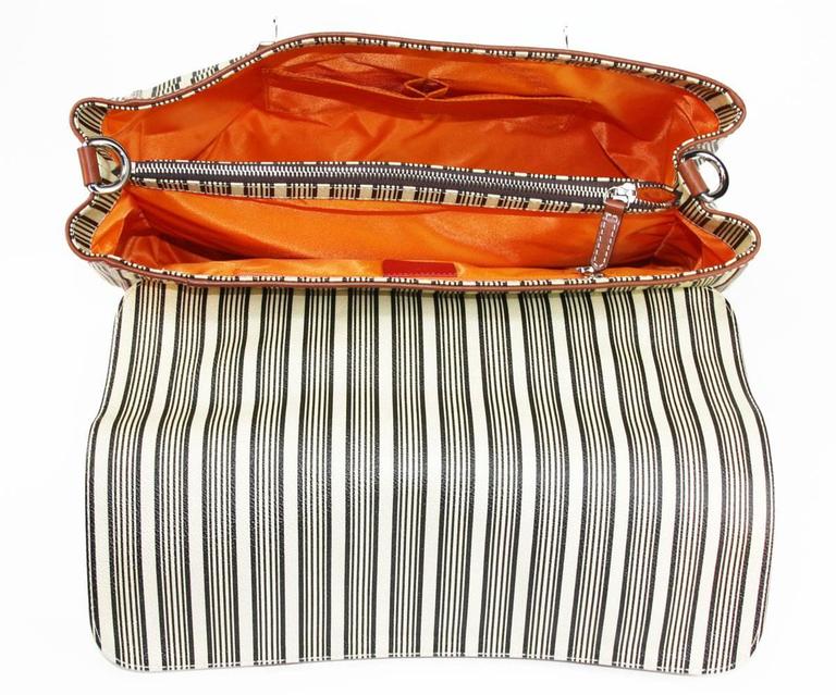 New ETRO Satchel Messenger Tropical Images Coated Canvas Top Hand Bag ...