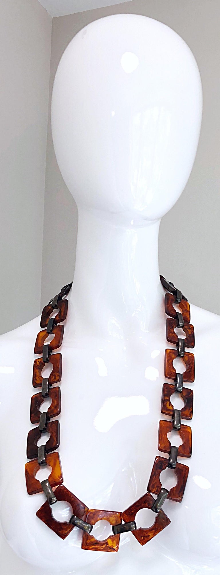Vintage Yves Saint Laurent 1970s Tortoise Shell 70s YSL Belt or ...