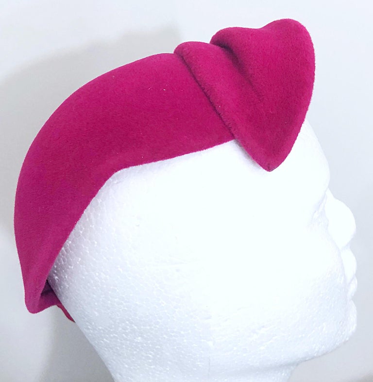 1950s Elsa Schiaparelli Shocking Hot Pink Rare Velvet Vintage Avant ...