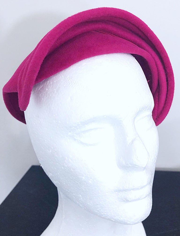 1950s Elsa Schiaparelli Shocking Hot Pink Rare Velvet Vintage Avant ...
