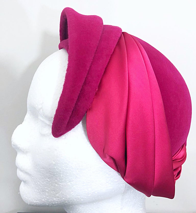 1950s Elsa Schiaparelli Shocking Hot Pink Rare Velvet Vintage Avant ...