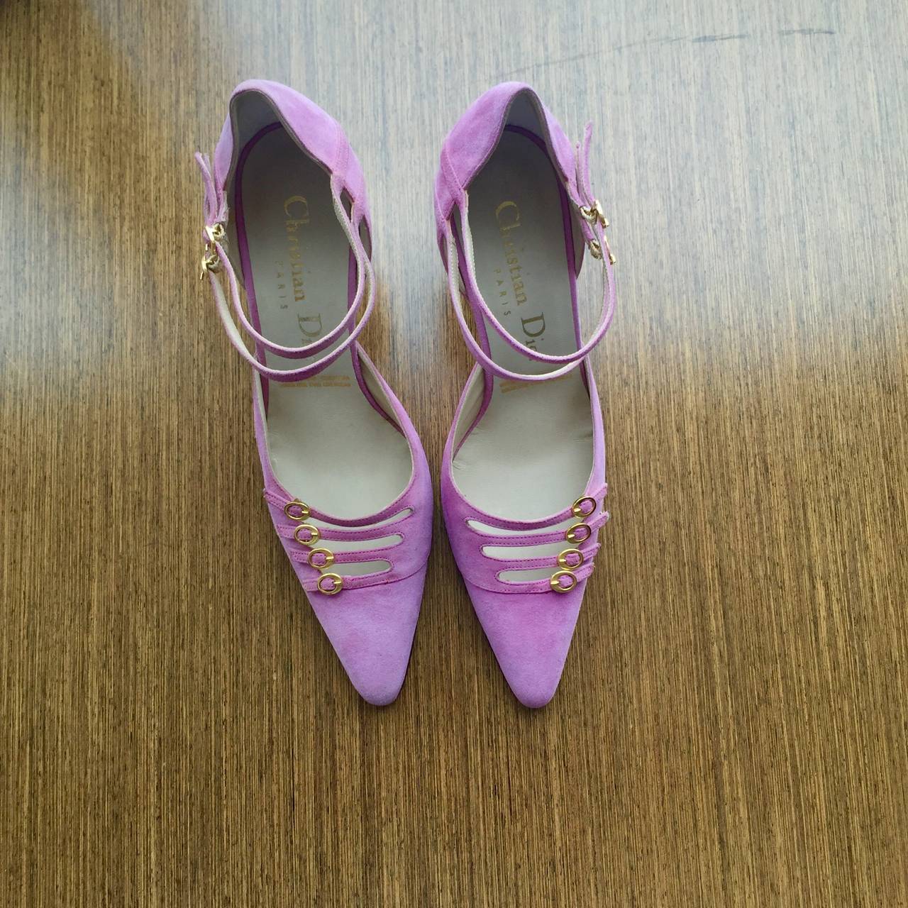 Rare Vintage Christian Dior by John Galliano Brand New Pink Cage Heel ...
