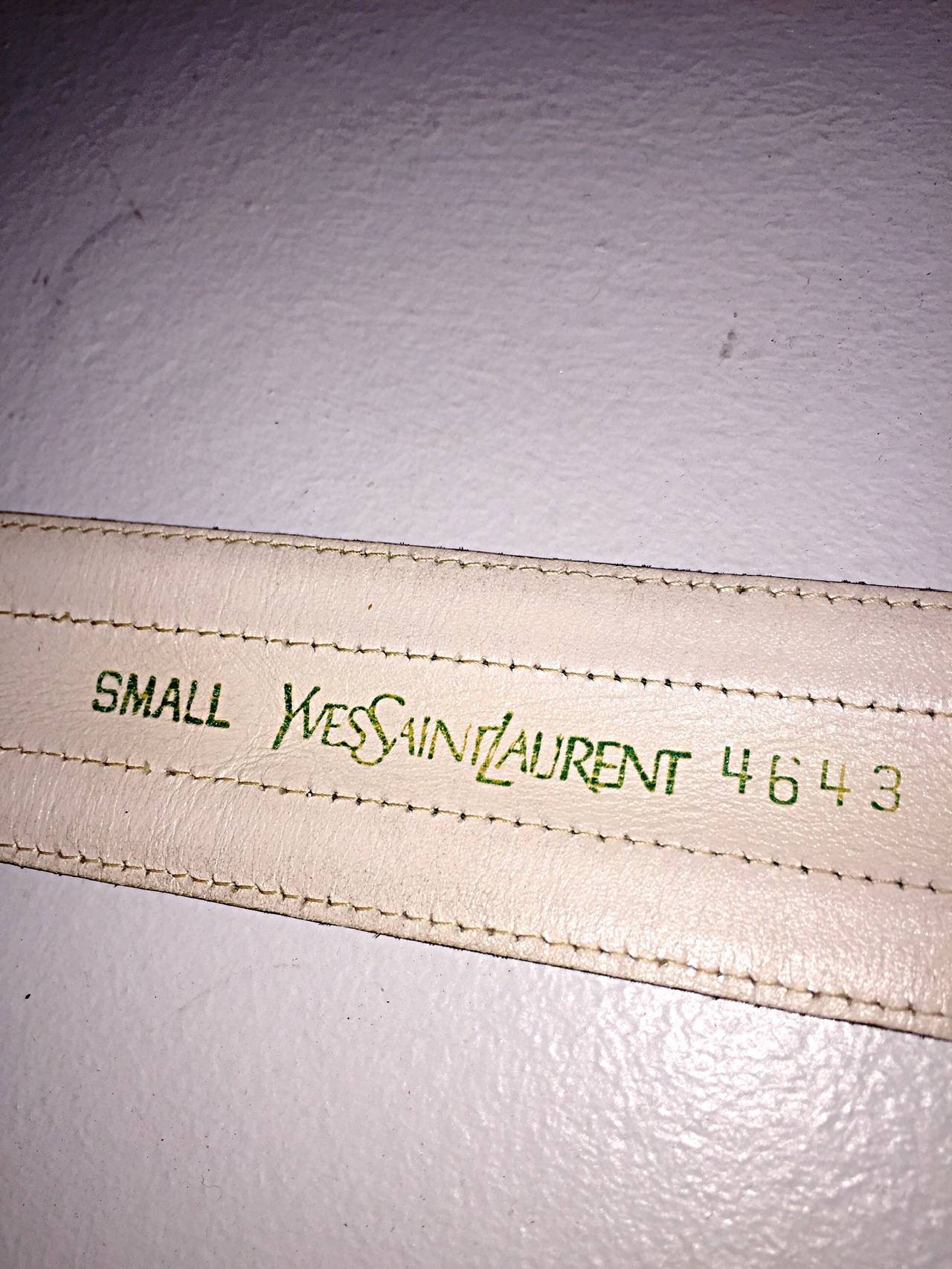 Vintage Yves Saint Laurent Hunter / Forest Green Snake Python Belt YSL at 1stDibs | ysl snake ...