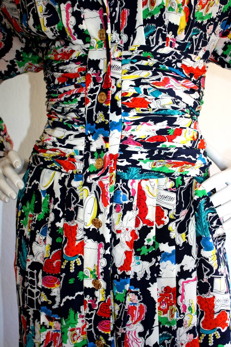 Chanel Chic Vintage " City of Paris " French cafe and Waiter Dress at ...