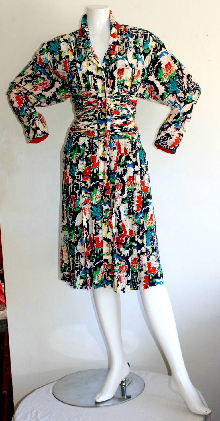 Chanel Chic Vintage " City of Paris " French cafe and Waiter Dress at ...