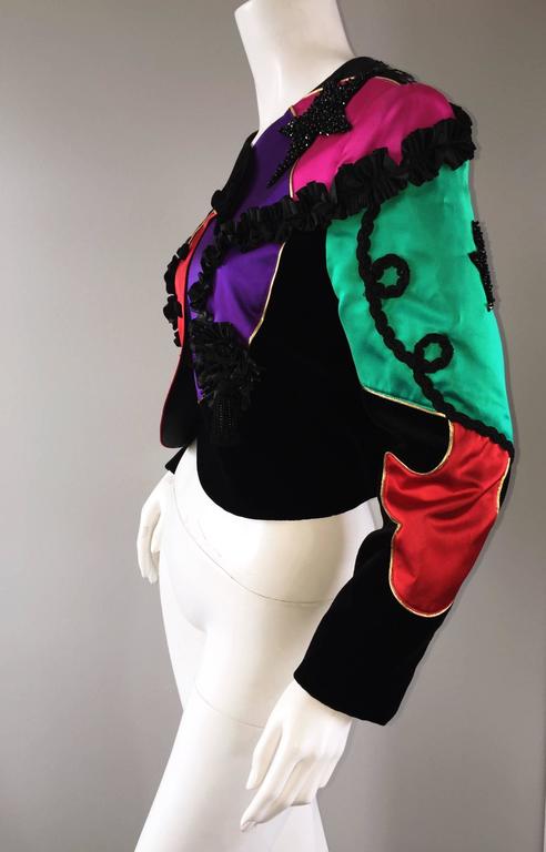 Amazing Rare Vintage Louis Feraud Matador Style Avant Garde Cropped ...