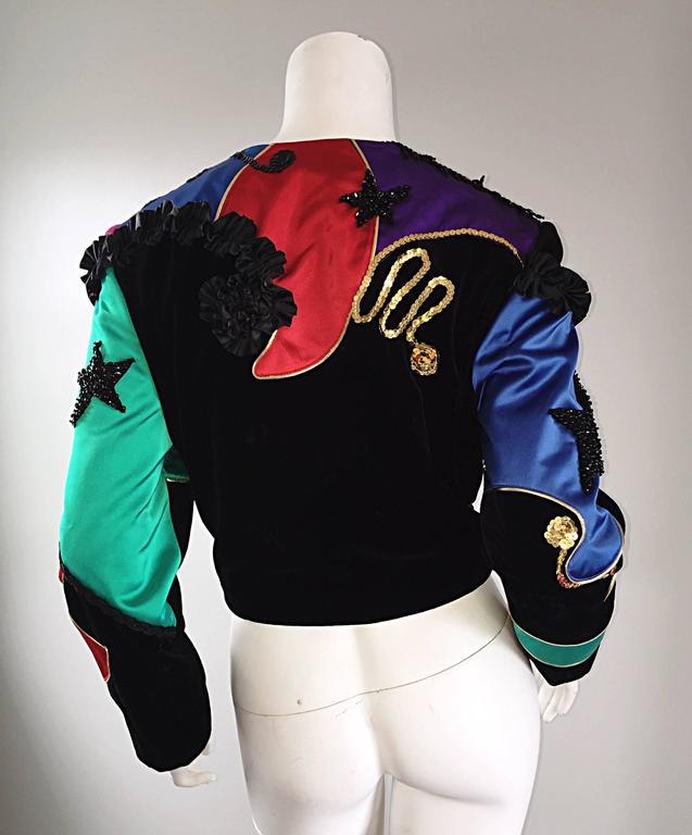 Amazing Rare Vintage Louis Feraud Matador Style Avant Garde Cropped ...