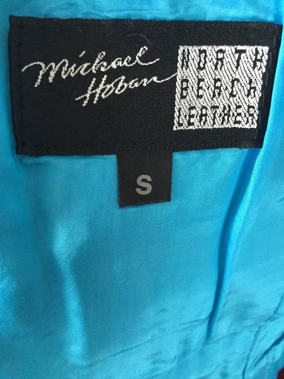 Vintage North Beach Leather by Michael Hoban Turquoise Sexy Corset ...