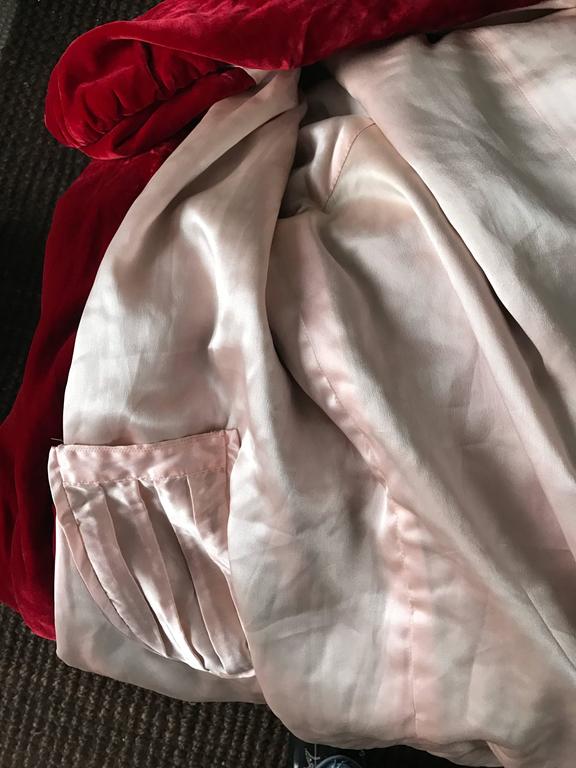 1920s Silk Velvet Blood Red Vintage 20s Luxurious Opera Flapper Jacket ...