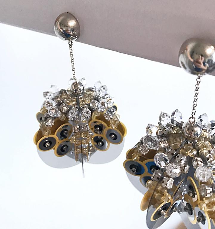 Prada Brand New Sold Out SS 16 Runway Jumbo Sequin Rhinestone Disco ...