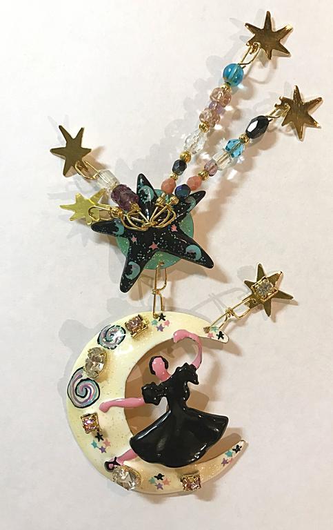 Vintage Lunch at the Ritz 1980s Ballerina Shooting Stars Oversized ...