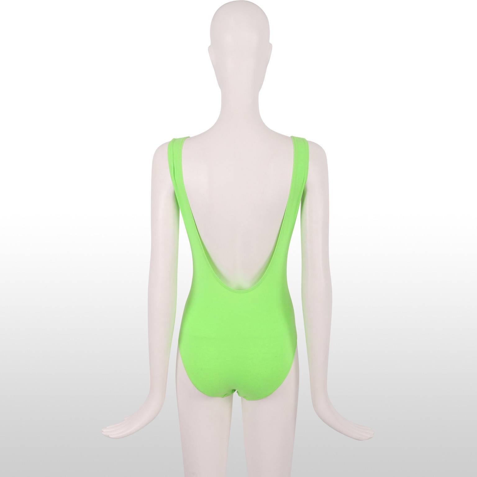 1980s John Richmond Acid Green 'Destroy Disorientate Disorder' Body ...