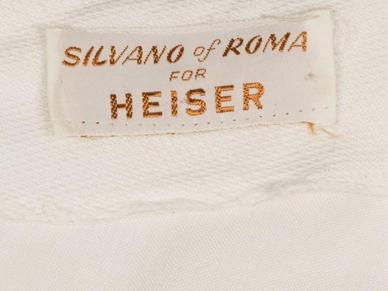 1950's Silvano of Roma for Heiser Hand Painted Dress and Coat Set For ...
