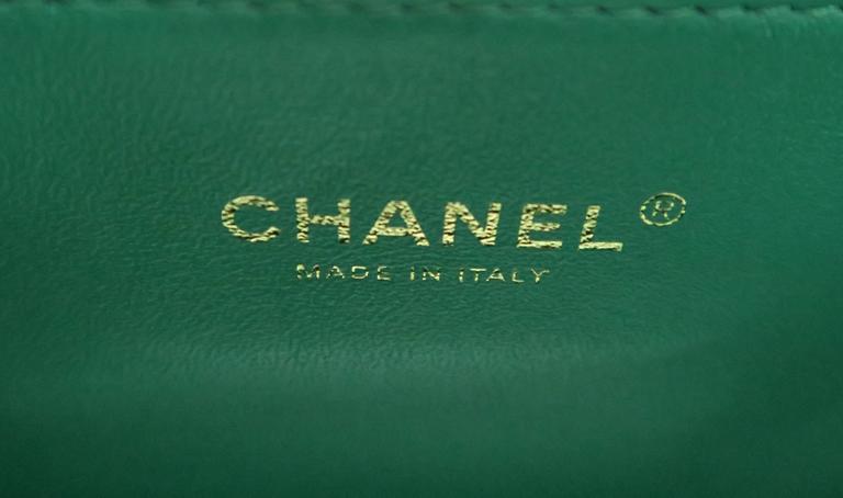 Chanel Green Caviar Leather Gold Metal Backpack at 1stDibs | chanel ...