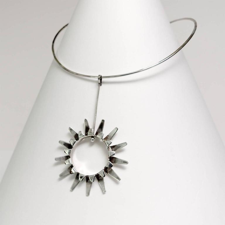 Scandinavian Modern Silver necklace by Tone Vigeland Norway Designs ...