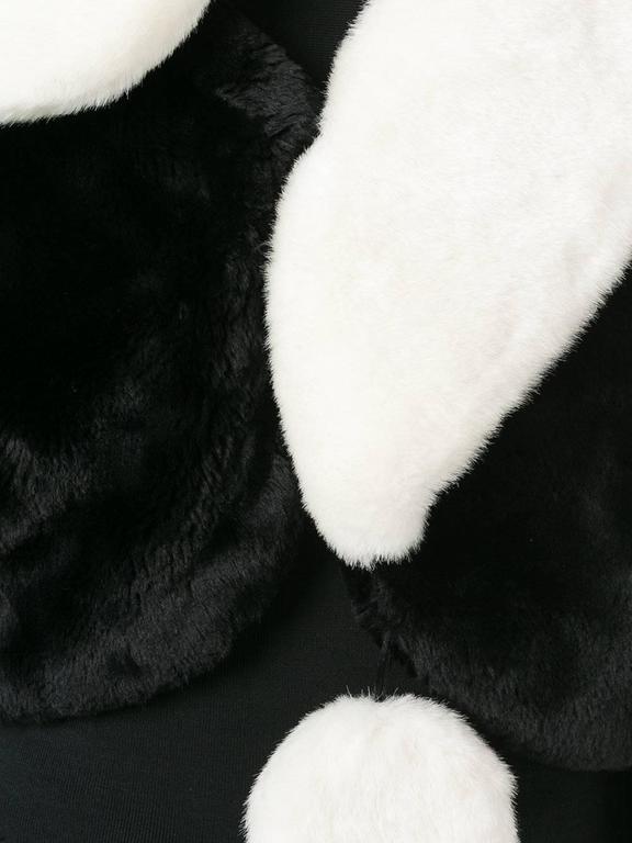 1994 MOSCHINO faux fur "Question Mark" jacket For Sale at 1stDibs