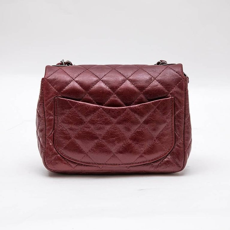 CHANEL Mini 2.55 Bag in Burgundy Quilted Leather at 1stDibs | mini 2.55