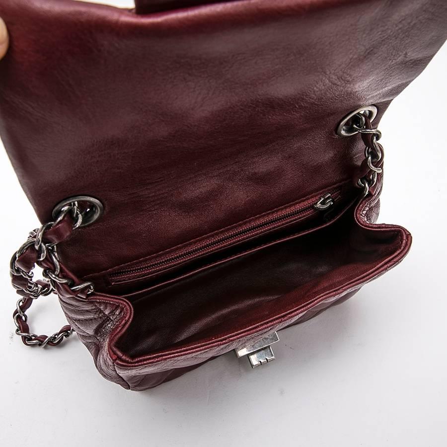 CHANEL Mini 2.55 Bag in Burgundy Quilted Leather at 1stDibs | mini 2.55 ...