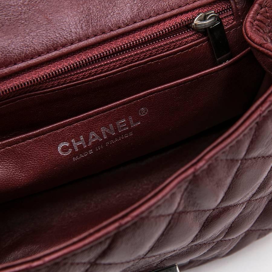 CHANEL Mini 2.55 Bag in Burgundy Quilted Leather at 1stDibs | mini 2.55 ...