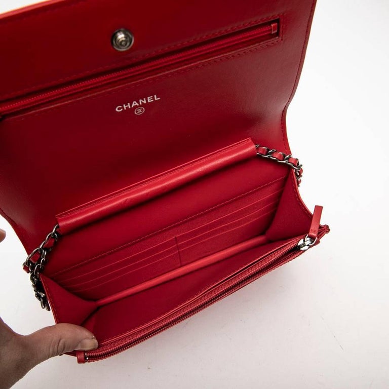 Chanel Multicolored Tweed and Red Smooth Leather Paris-Salzburg Mini ...