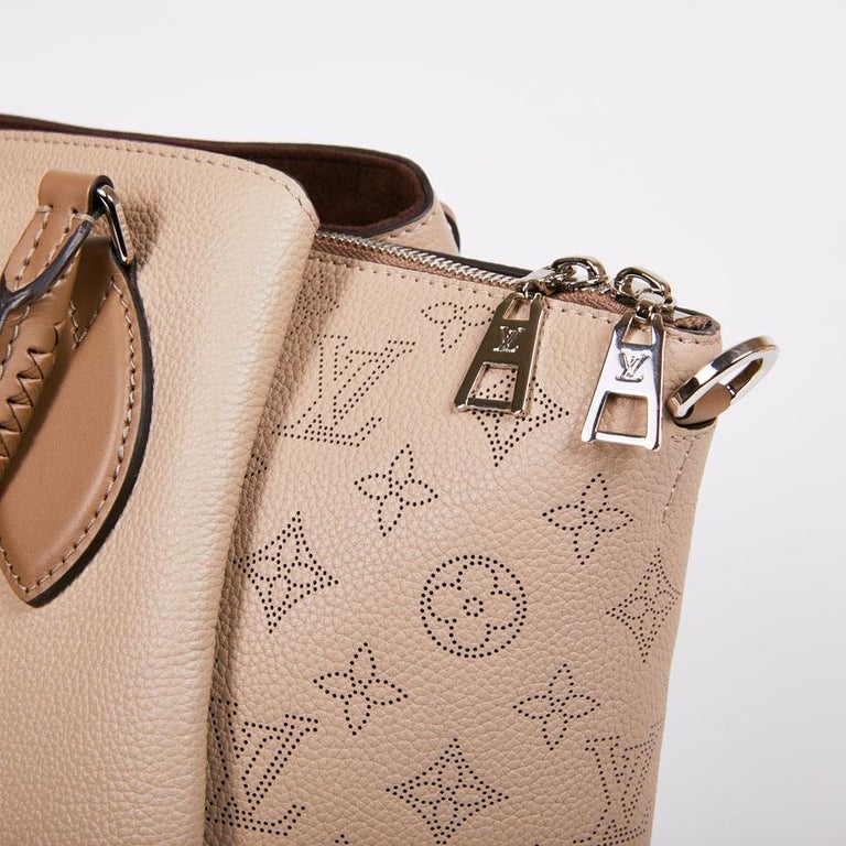 LOUIS VUITTON HAUMEA Tote Bag in Galet Color Smooth and Perforated Calf ...