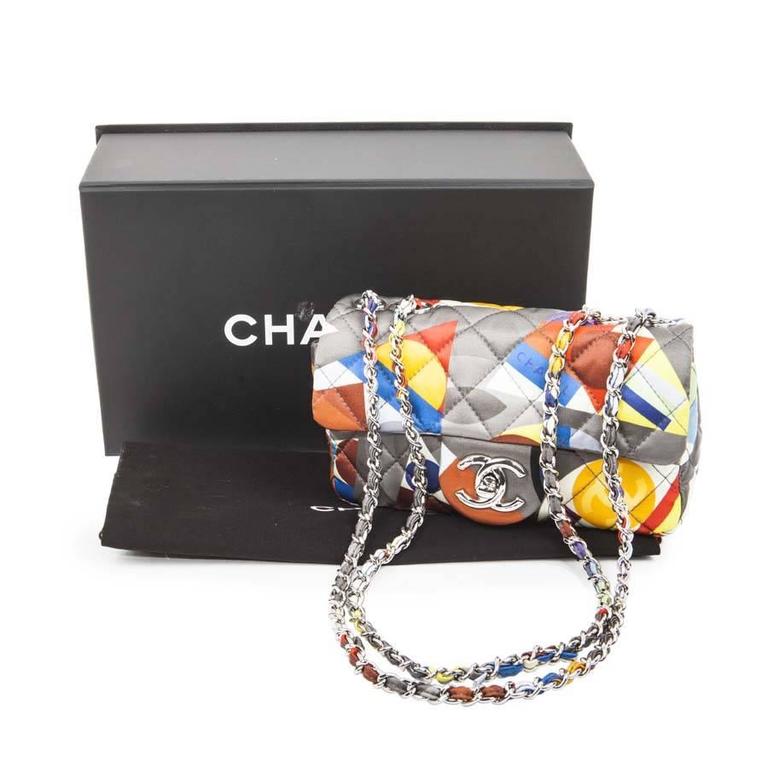CHANEL Bag in Silk Multicolored Geometric Patterns at 1stDibs | chanel ...