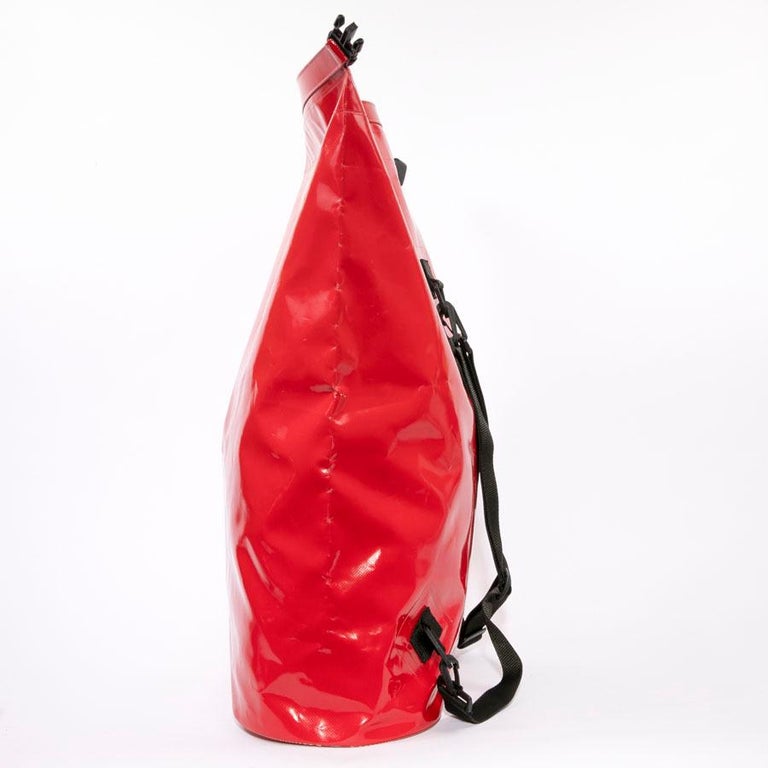 CHANEL Waterproof Red Laminated Canvas Backpack at 1stDibs | chanel ...