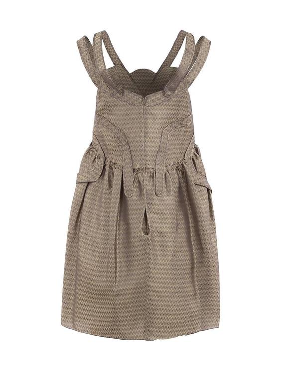 Undercover Gold Silk Skull Print Spider Dress For Sale at 1stDibs