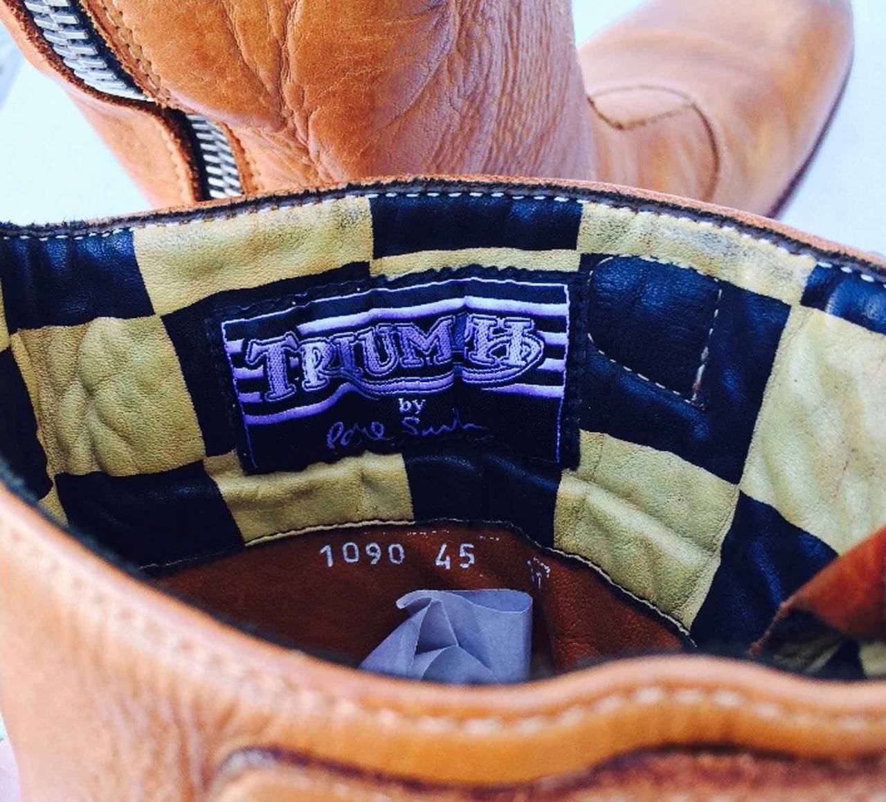 Gents Paul Smith for Triumph Motorcycle Boots 12 at 1stDibs