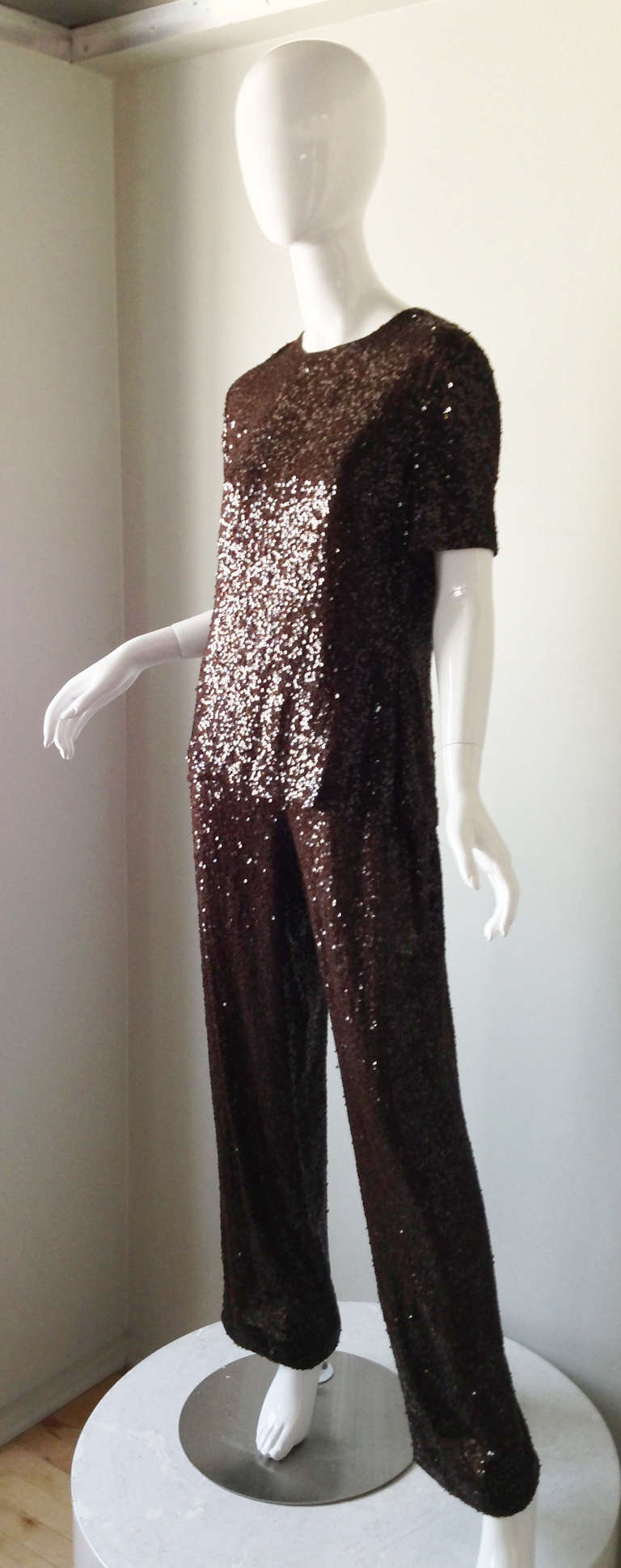 Bill Blass Sequin Evening Pajamas 1970s at 1stDibs