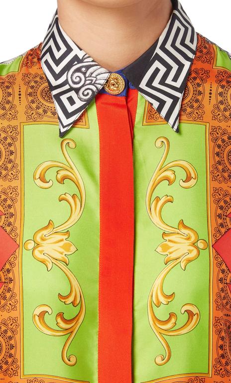 Versace Print shirt, Spring/Summer 1991 at 1stDibs