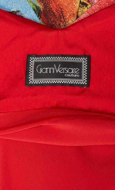 Versace multicoloured print gown, Spring/Summer 1991 at 1stDibs ...