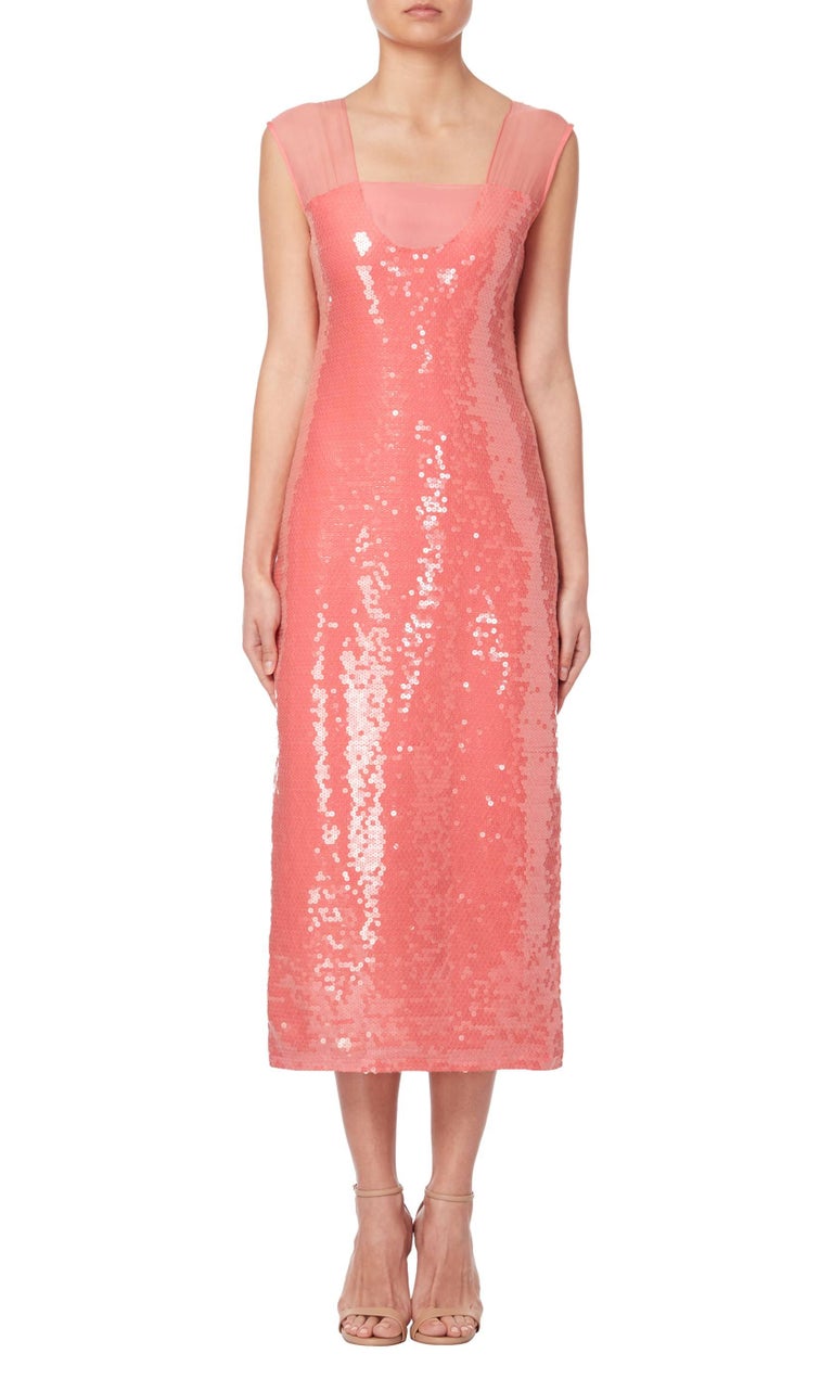 Bill Blass Pink Sequin Gown Circa 1979 For Sale At 1stdibs