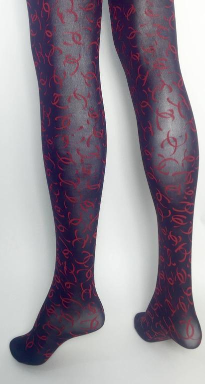 2000 Chanel CC Logo Tights New in Package as seen in Vogue Magazine at ...