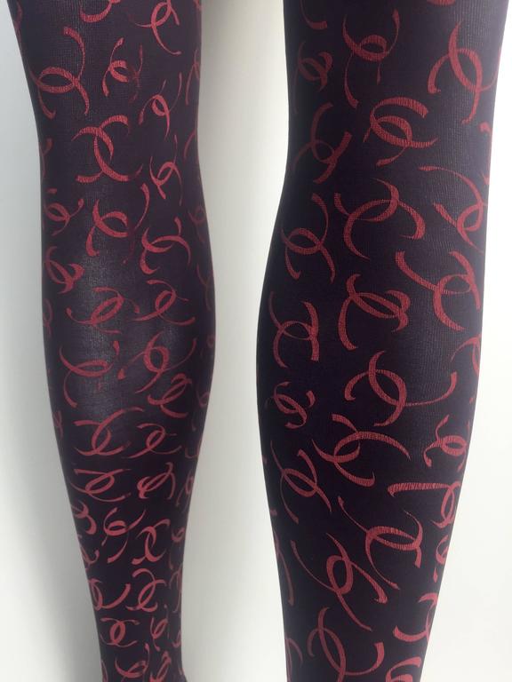 2000 Chanel CC Logo Tights New in Package as seen in Vogue Magazine at ...