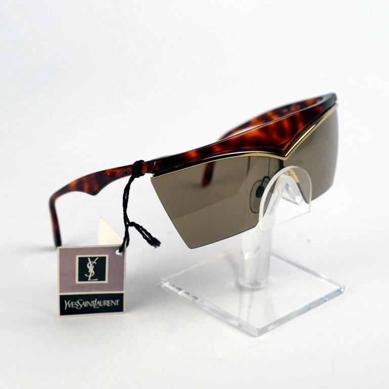 Yves Saint Laurent Tortoise Shell Vintage Sunglasses For Sale at ...