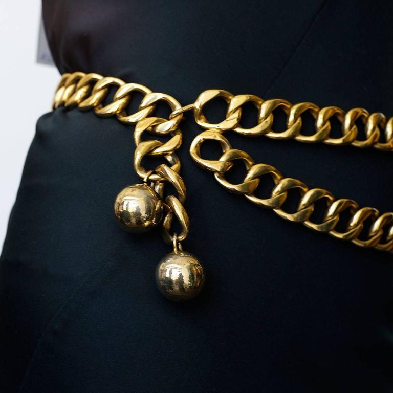 Classic Chanel Double Chain Belt at 1stDibs