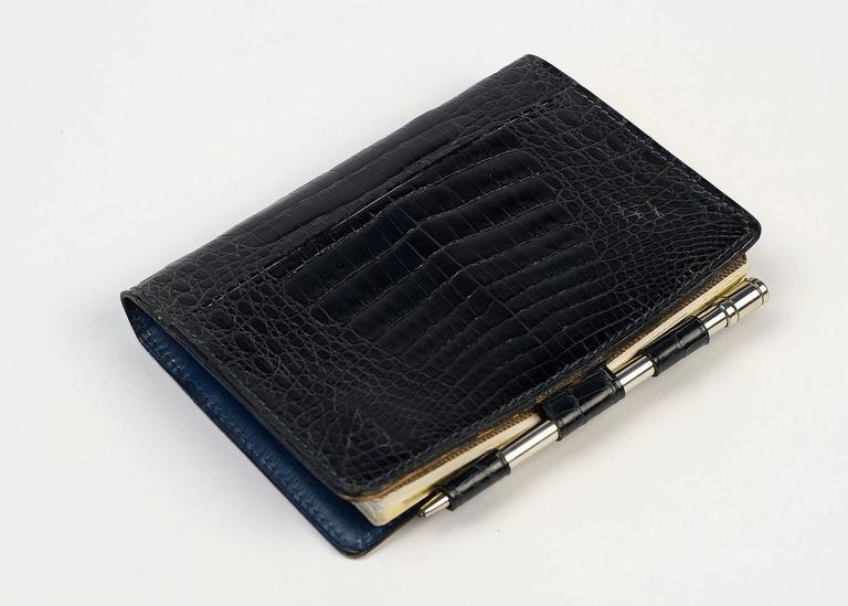 Rare Gucci Alligator Address Book with Blue Interior at 1stDibs | gucci ...