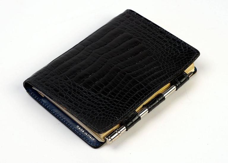 Rare Gucci Alligator Address Book with Blue Interior at 1stDibs | gucci ...