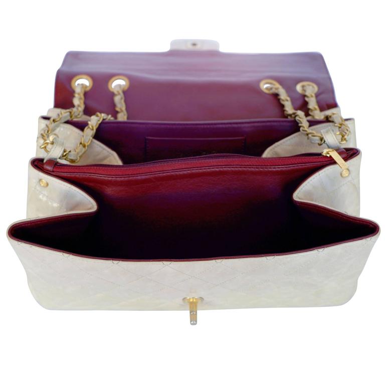 Chanel Cream Classic Jumbo Flap Lambskin Bag at 1stDibs | chanel bags ...