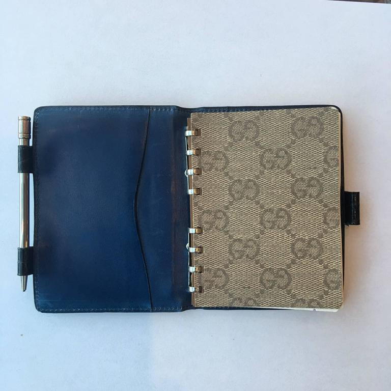 Rare Gucci Alligator Address Book with Blue Interior at 1stDibs | gucci ...