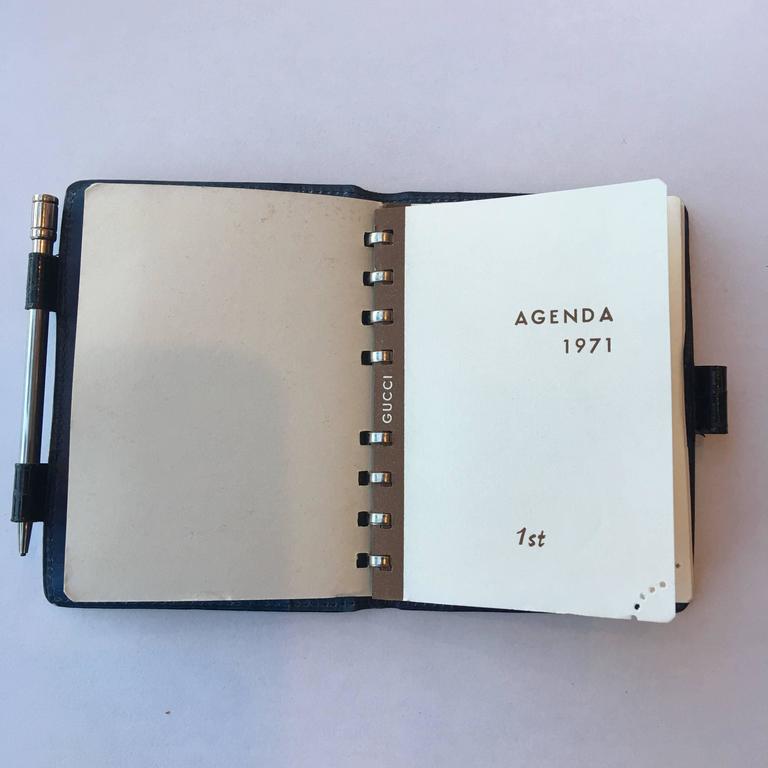 Rare Gucci Alligator Address Book with Blue Interior at 1stDibs | gucci ...