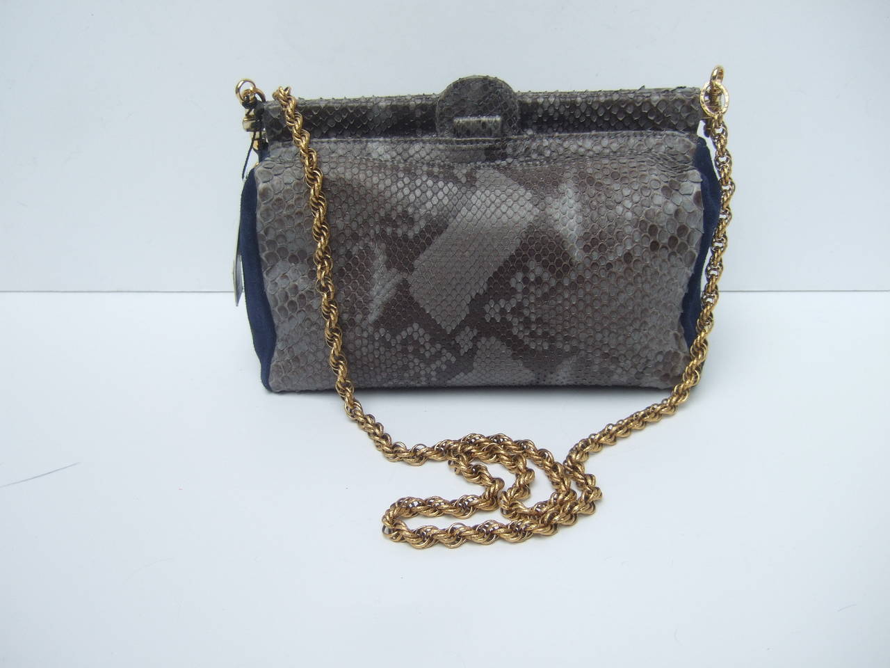 Exotic Python Handbag Designed by Meredith Wendell Italy at 1stDibs