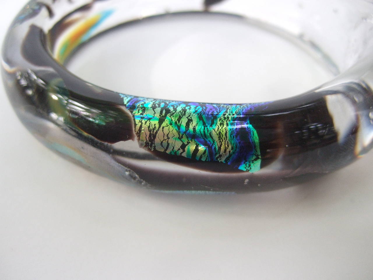 Artisan Hand Blown Glass Bangle Bracelet c 1990 at 1stDibs | blown ...