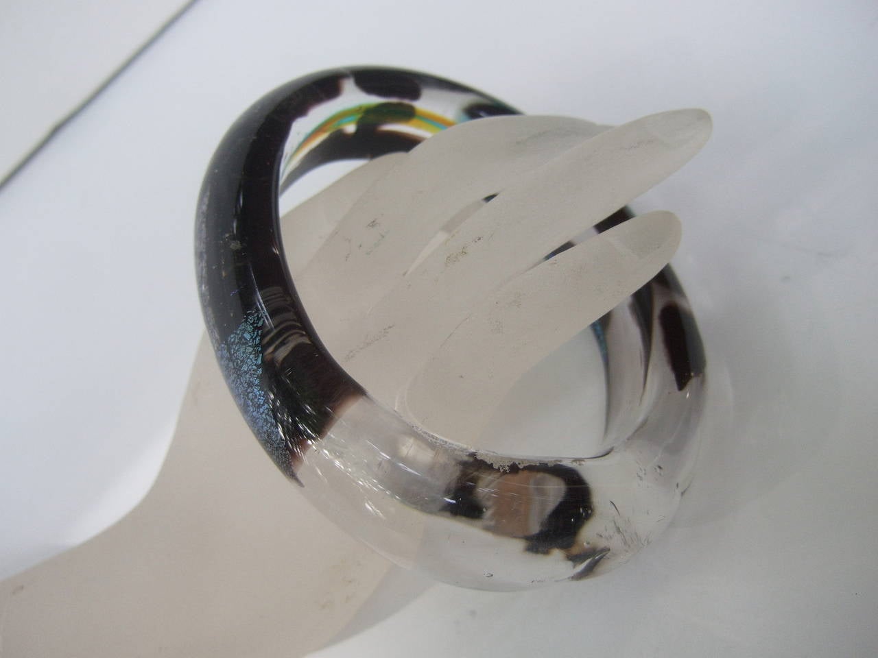 Artisan Hand Blown Glass Bangle Bracelet c 1990 at 1stDibs | blown ...