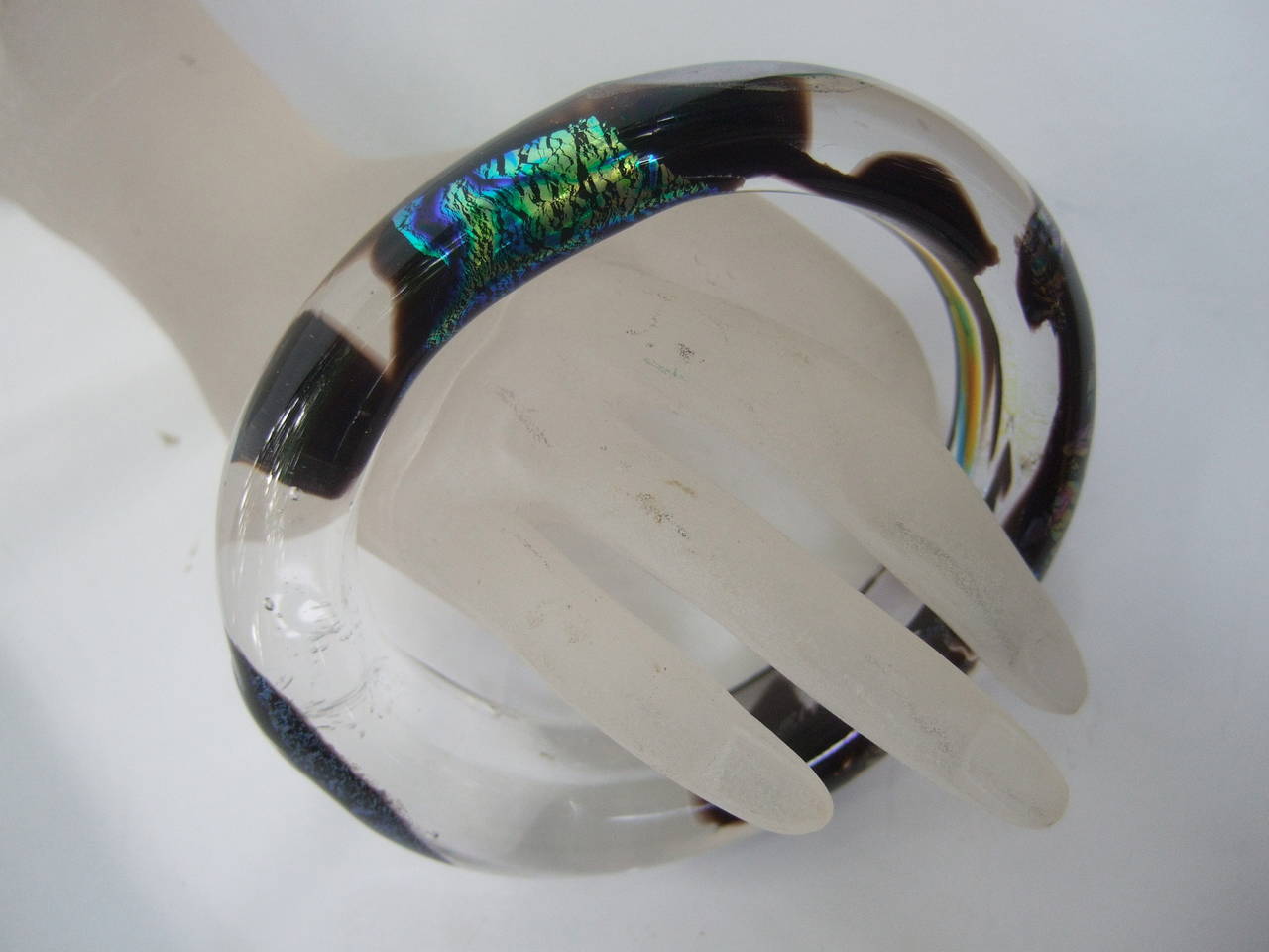 Artisan Hand Blown Glass Bangle Bracelet c 1990 at 1stDibs | blown ...