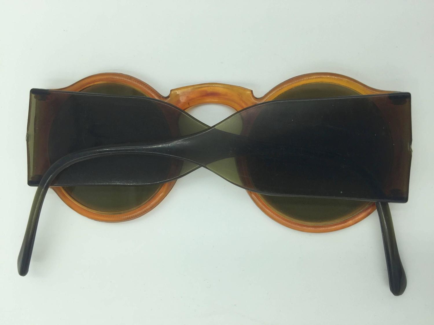Rare 1930's Faux Tortoise Sunglasses with Side Shields. at 1stdibs